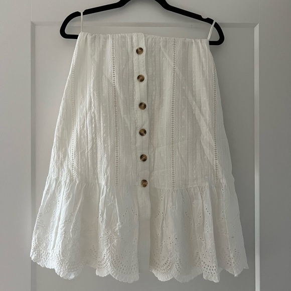 essue | Dresses | Essue White Set With Midi Skirt | Poshmark